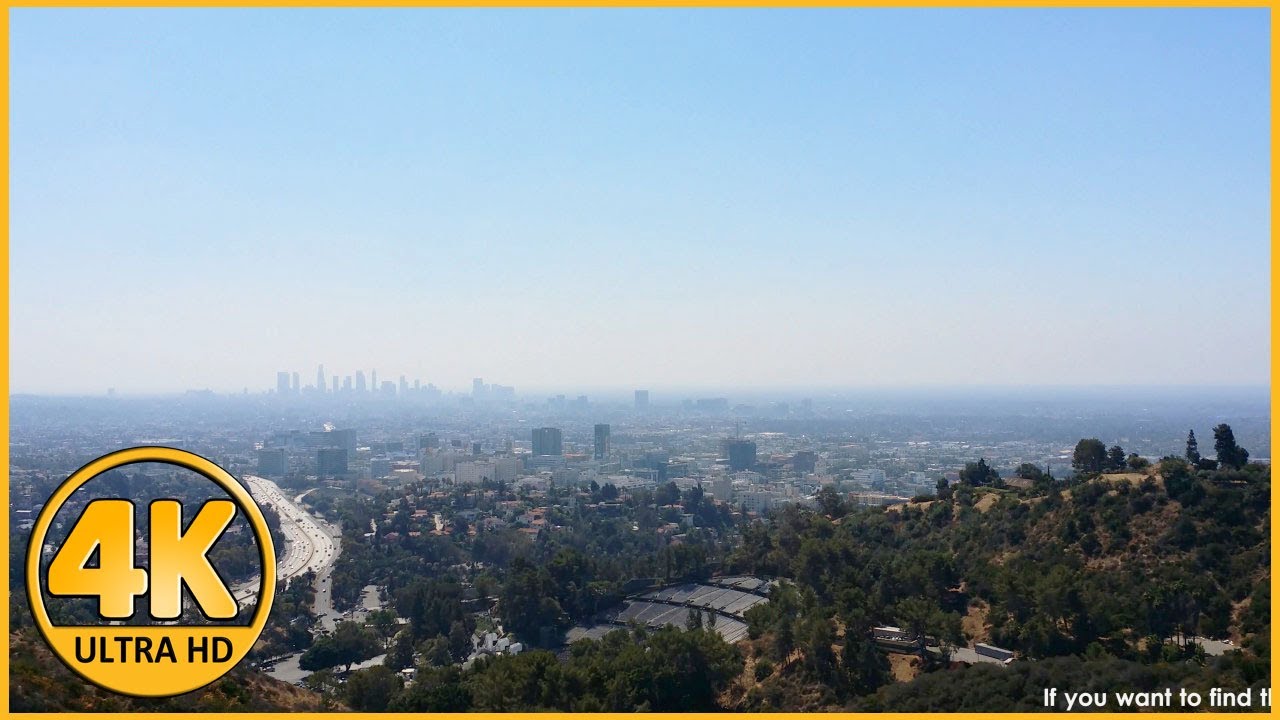 Overlook above the Hollywood Bowl Los Angeles (Scenic spot)[4K] - YouTube
