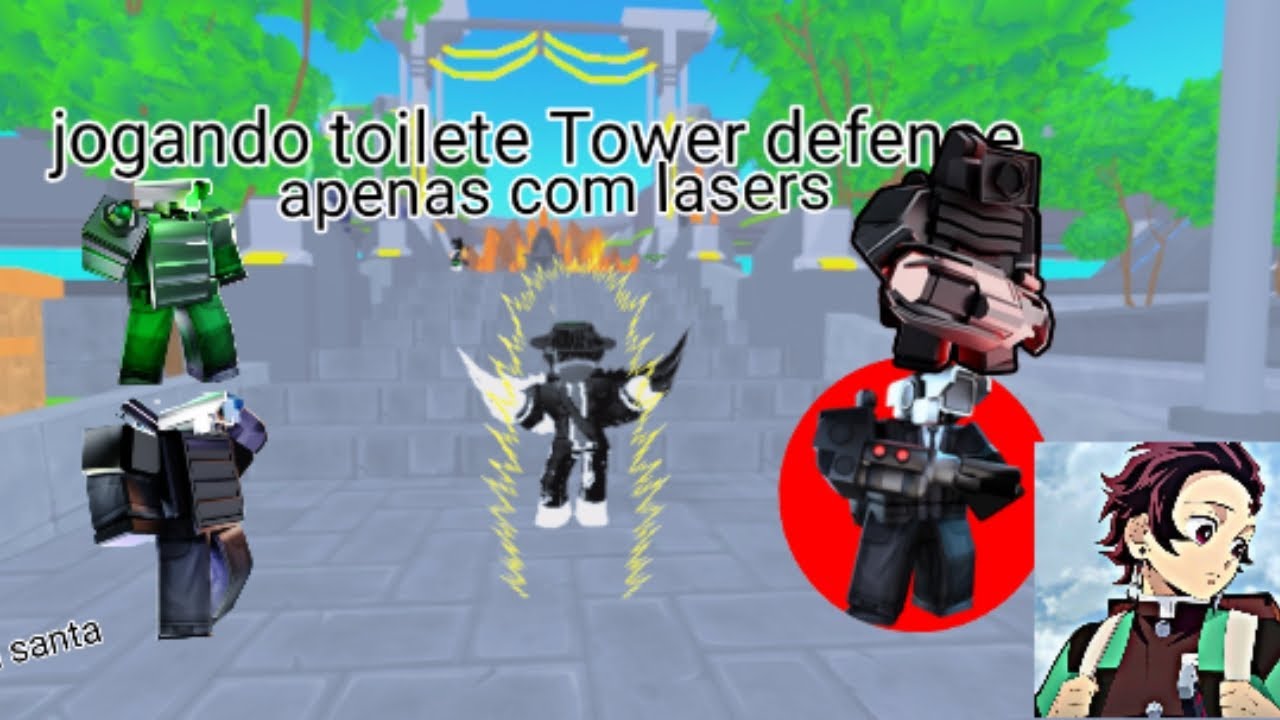jogando toilete Tower defense com lasers - YouTube
