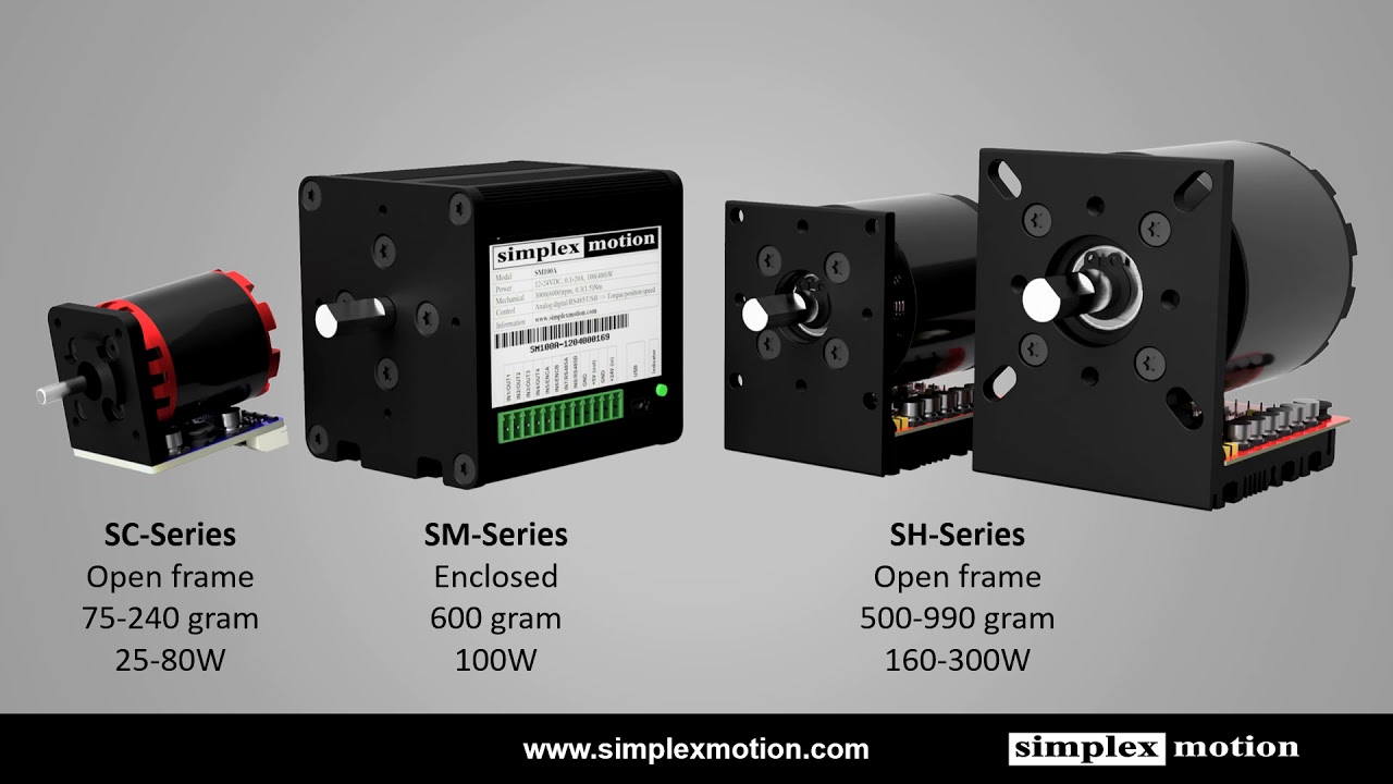 Presentation Simplex Motion integrated servo motors - YouTube