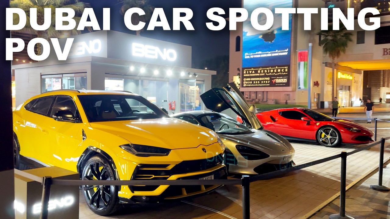 Dubai [4K] JBR Car Spotting Walking Tour 2025 🇦🇪 - YouTube