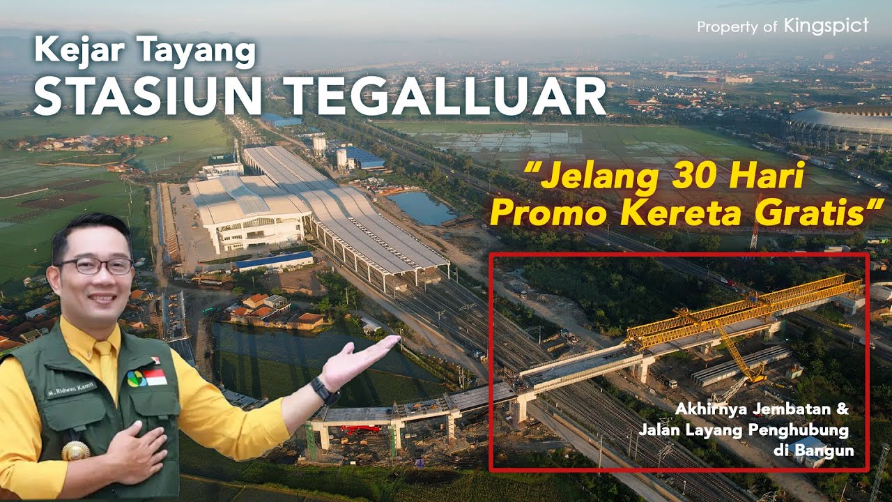 Kondisi Stasiun Tegal Luar 30 Hari Menuju Kereta Cepat Gratis - YouTube