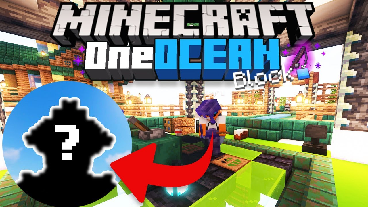 Minecraft HARDCORE na...ONE OCEAN BLOCK!🧊 #10 - YouTube