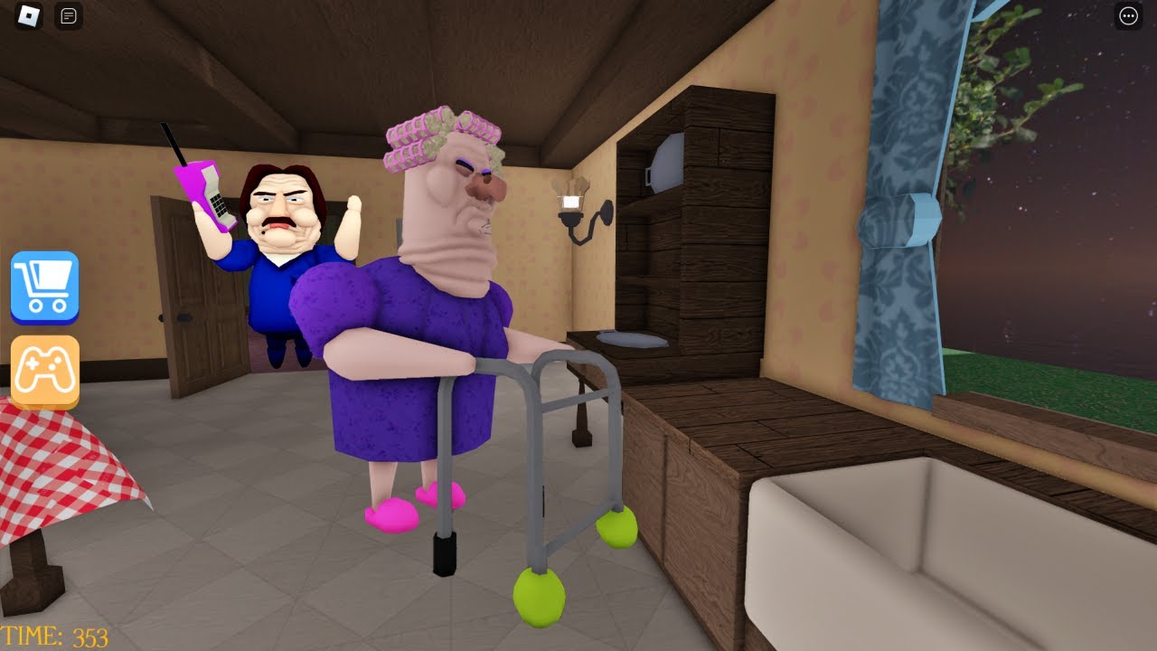 What if I Playing as Ben in GRUMPY GRAN? OBBY Full GAMEPLAY #roblox ...