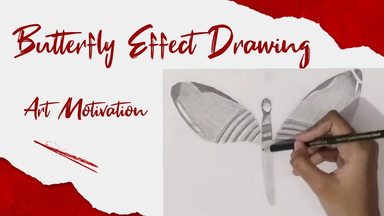 How to Create a Stunning Butterfly Water Effect Drawing in just 10 ...