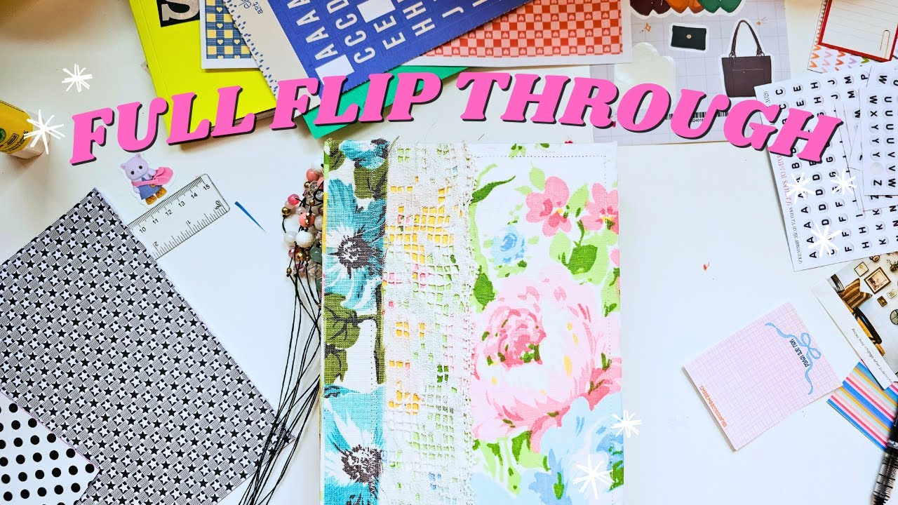 Look inside my journal | full flip of my completed junk journal - YouTube
