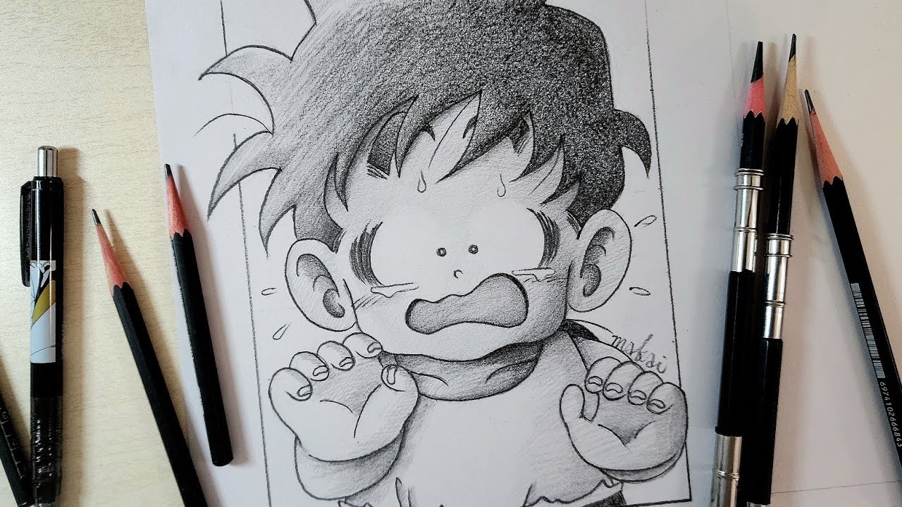 How to draw Dragon Ball Z Character Gohan Kid training with Piccolo ...