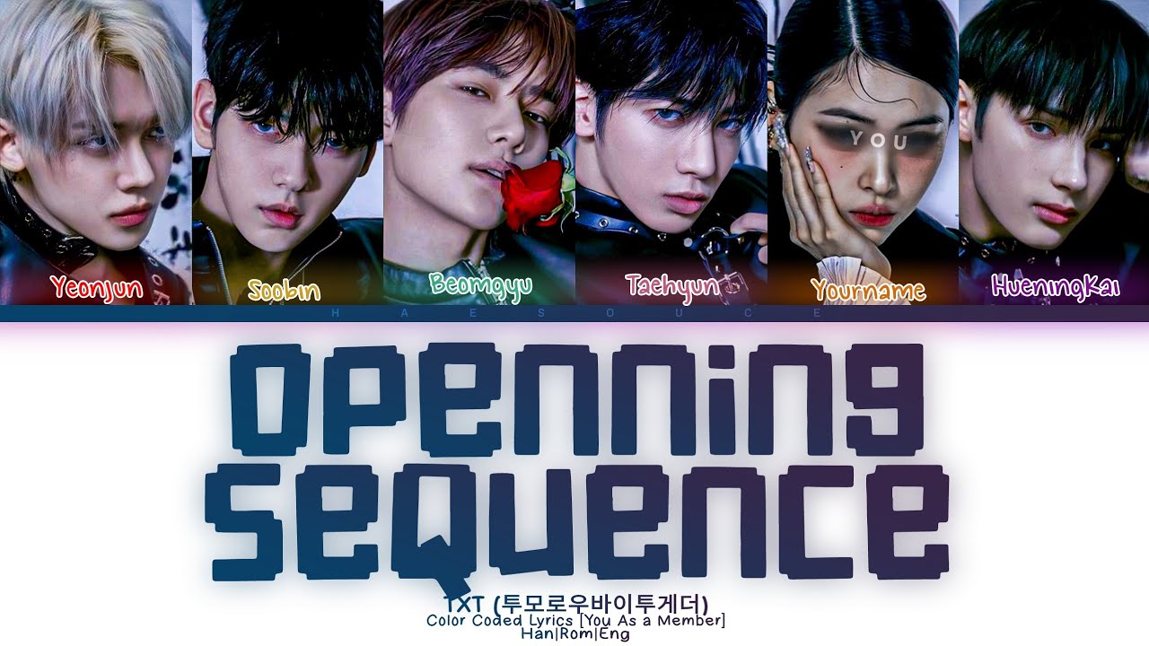 TXT (투모로우바이투게더) 'OPENING SEQUENCE' › color coded : 5TH MEMBERS VER ...
