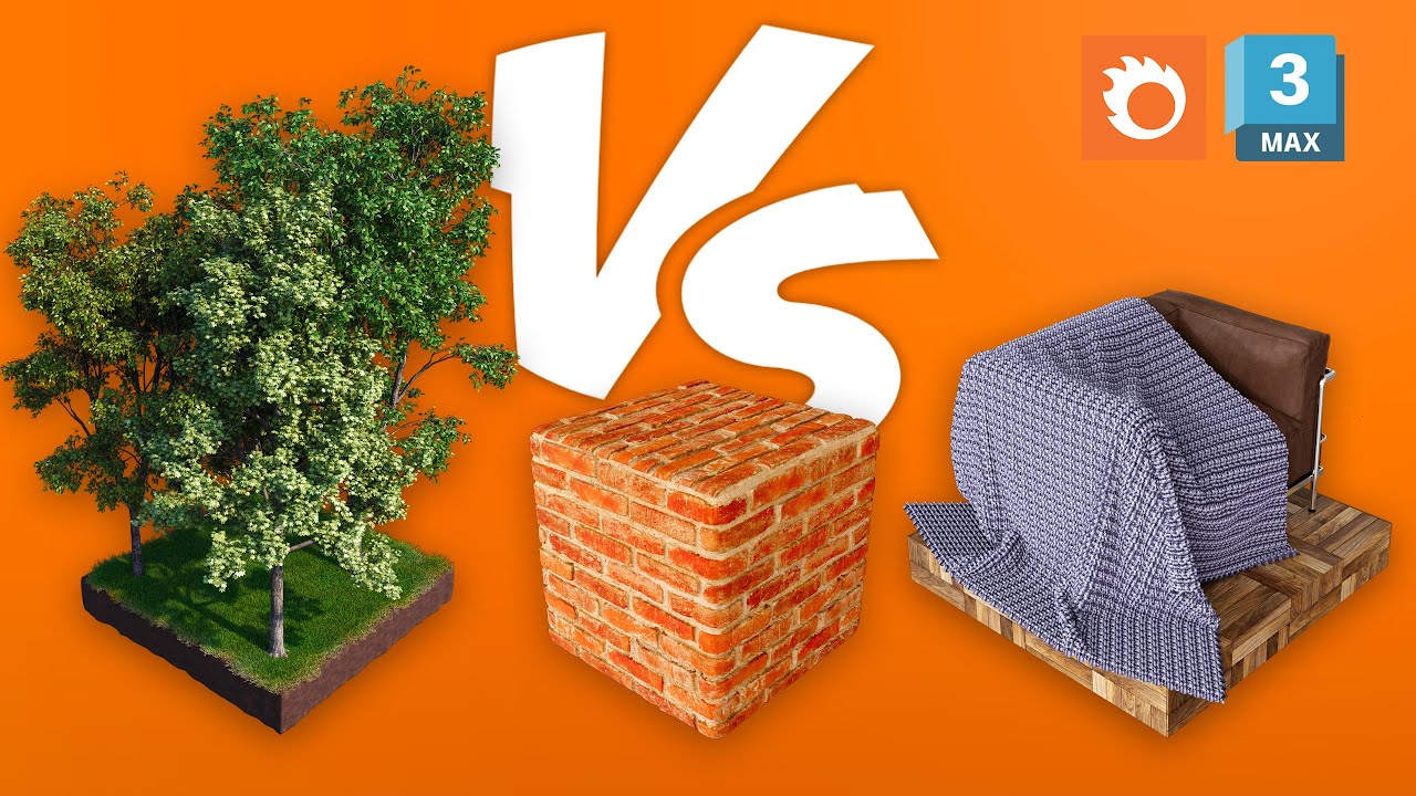 Scatter vs Pattern vs Displacement in 3ds Max - YouTube