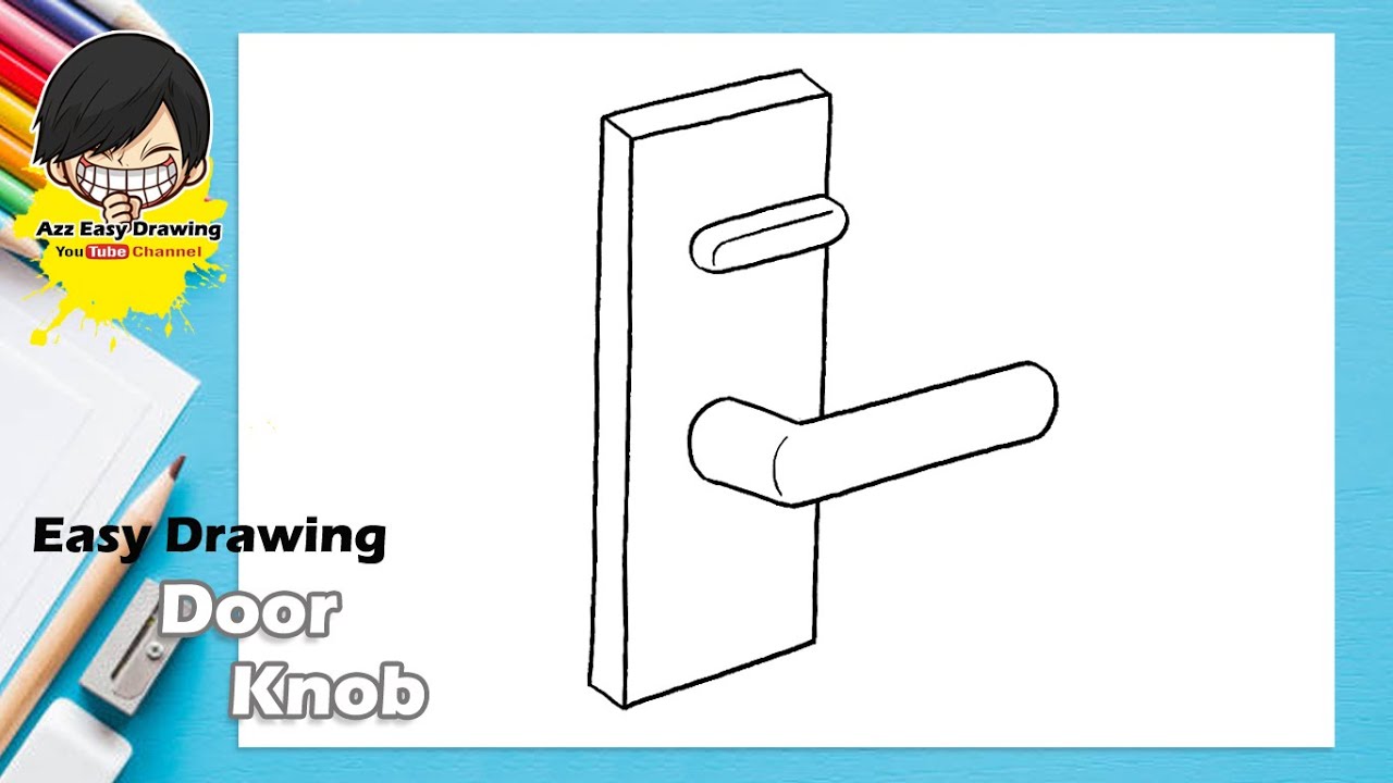 Easy Drawing Door Knob - YouTube