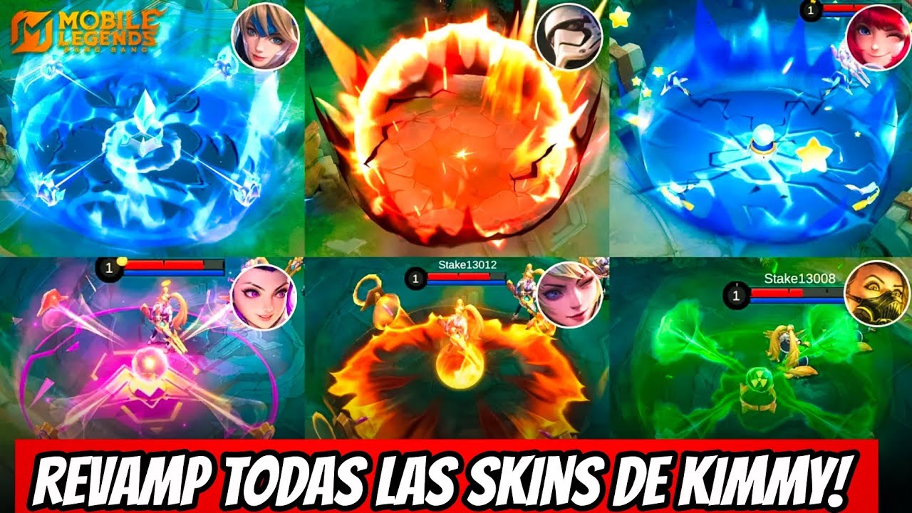 REVAMP KIMMY TODAS SUS SKINS Y EFECTOS REVELADOS!| MOBILE LEGENDS ...