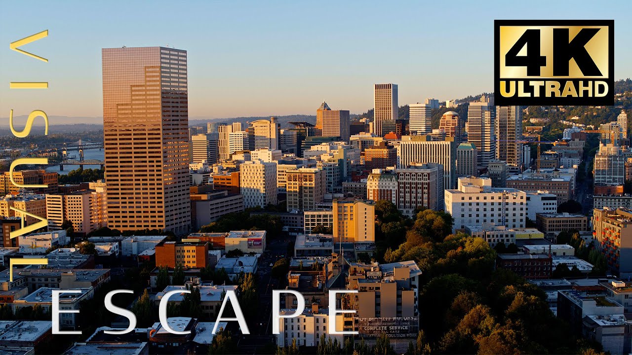 4K Drone Fly By of Portland, Oregon | Explore Beautiful Portland - YouTube