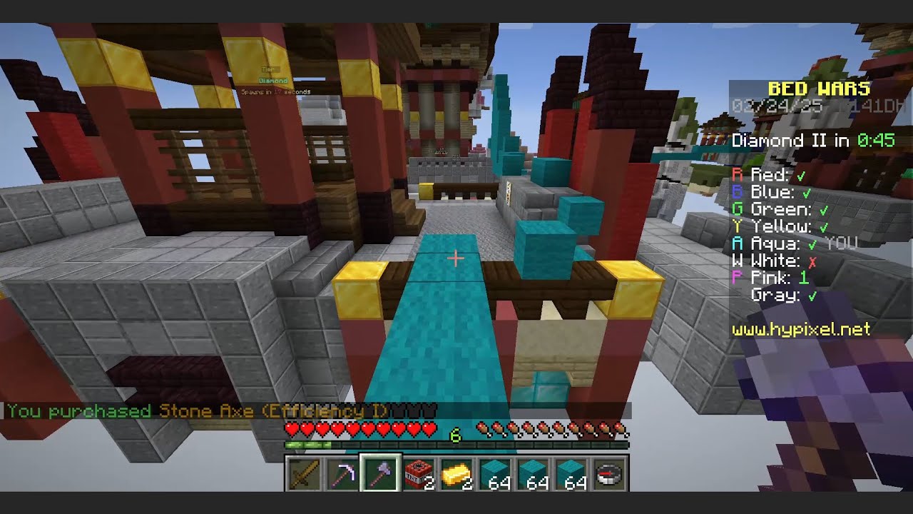 Playing bedwars for wins - YouTube