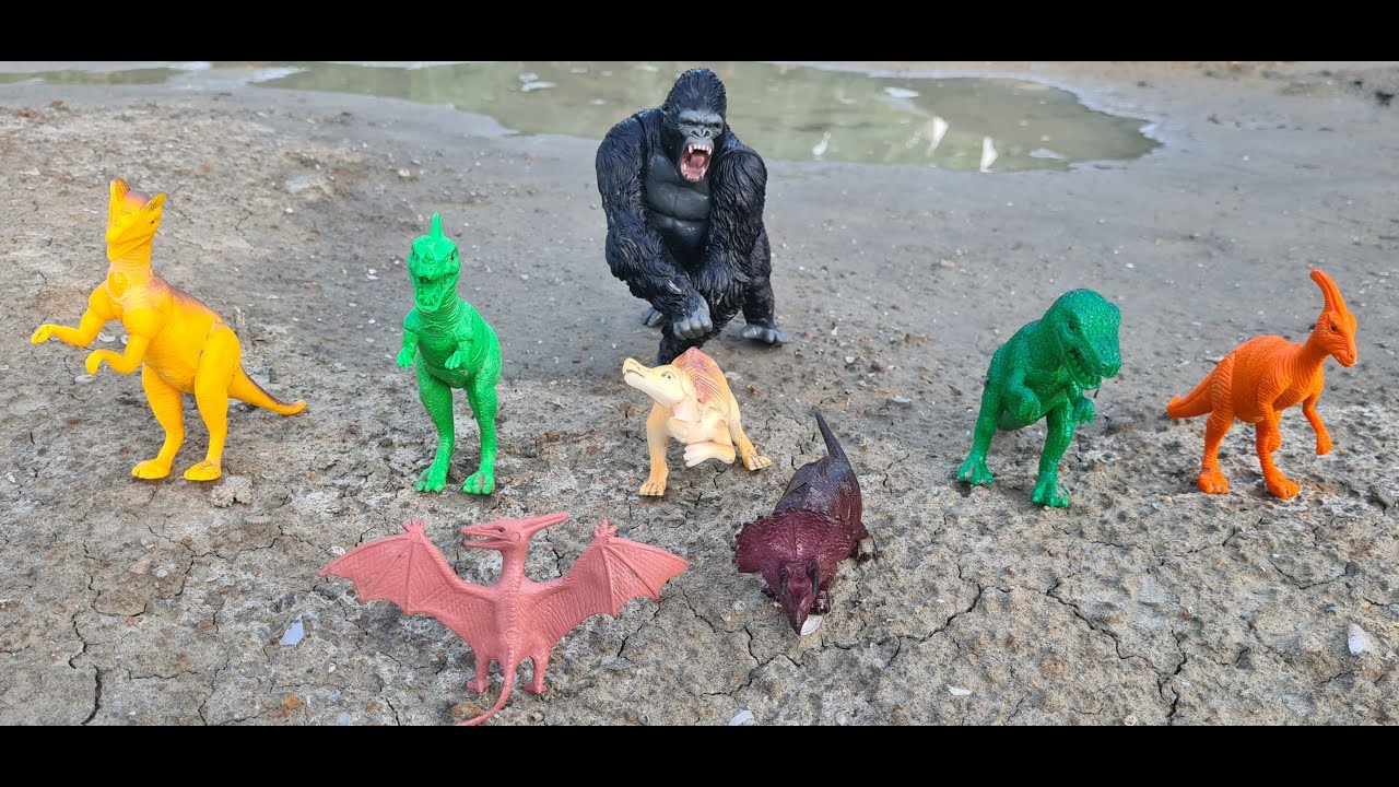 Kong vs Godzilla, Edmontosaurus, Dilophosaurus, Triceratops ...