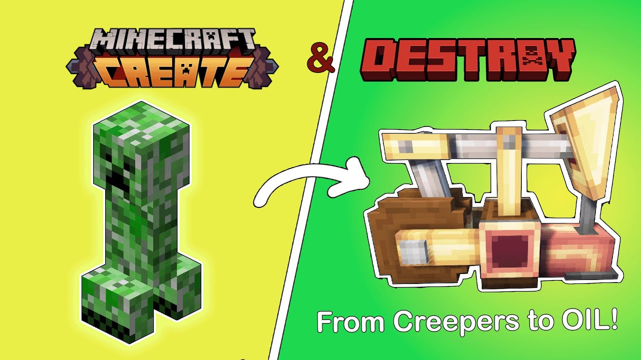 Finding Oil with Creepers || Create & Destroy Survival 05 - YouTube