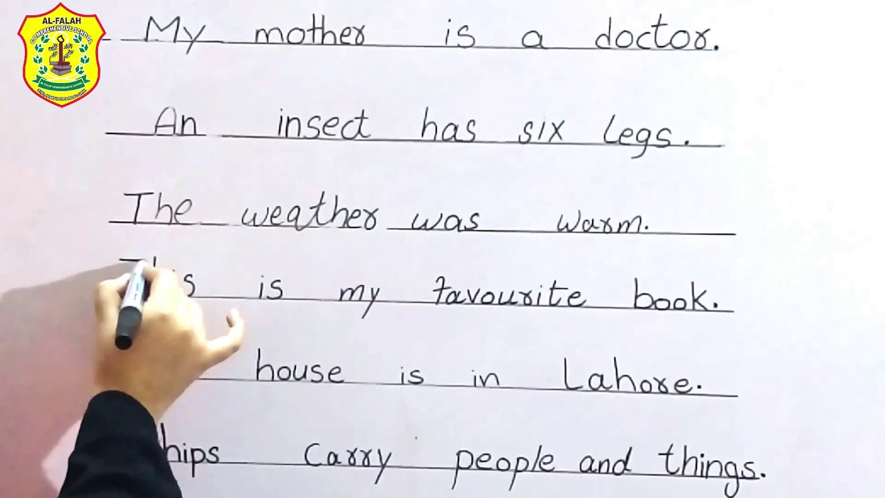 Capital letters and full stop // Grade 1 // Easy learn with examples ...