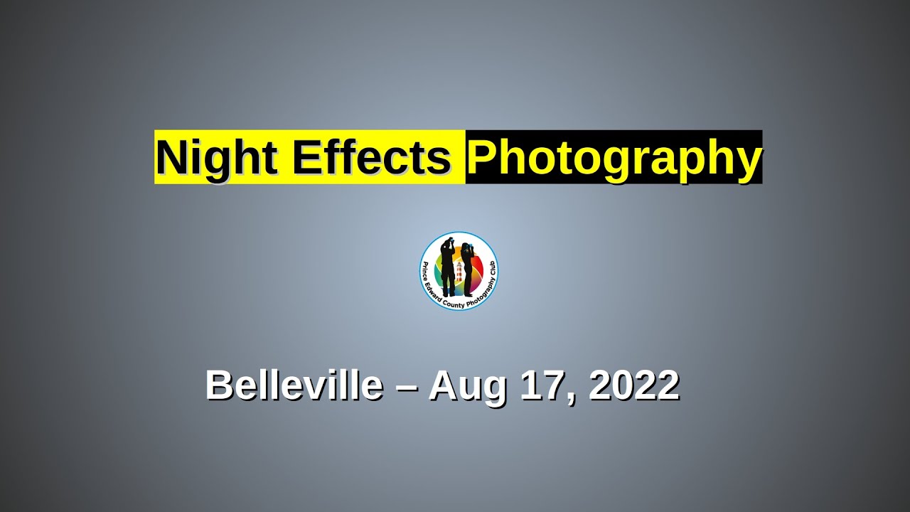 Night Effects Photography - YouTube