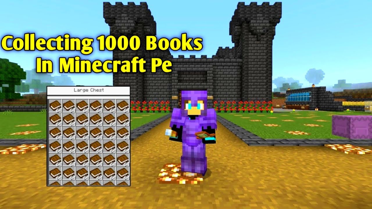 I Collected 1000 Books In Minecraft Pe | Dark World | Minecraft Pe 1.19 ...