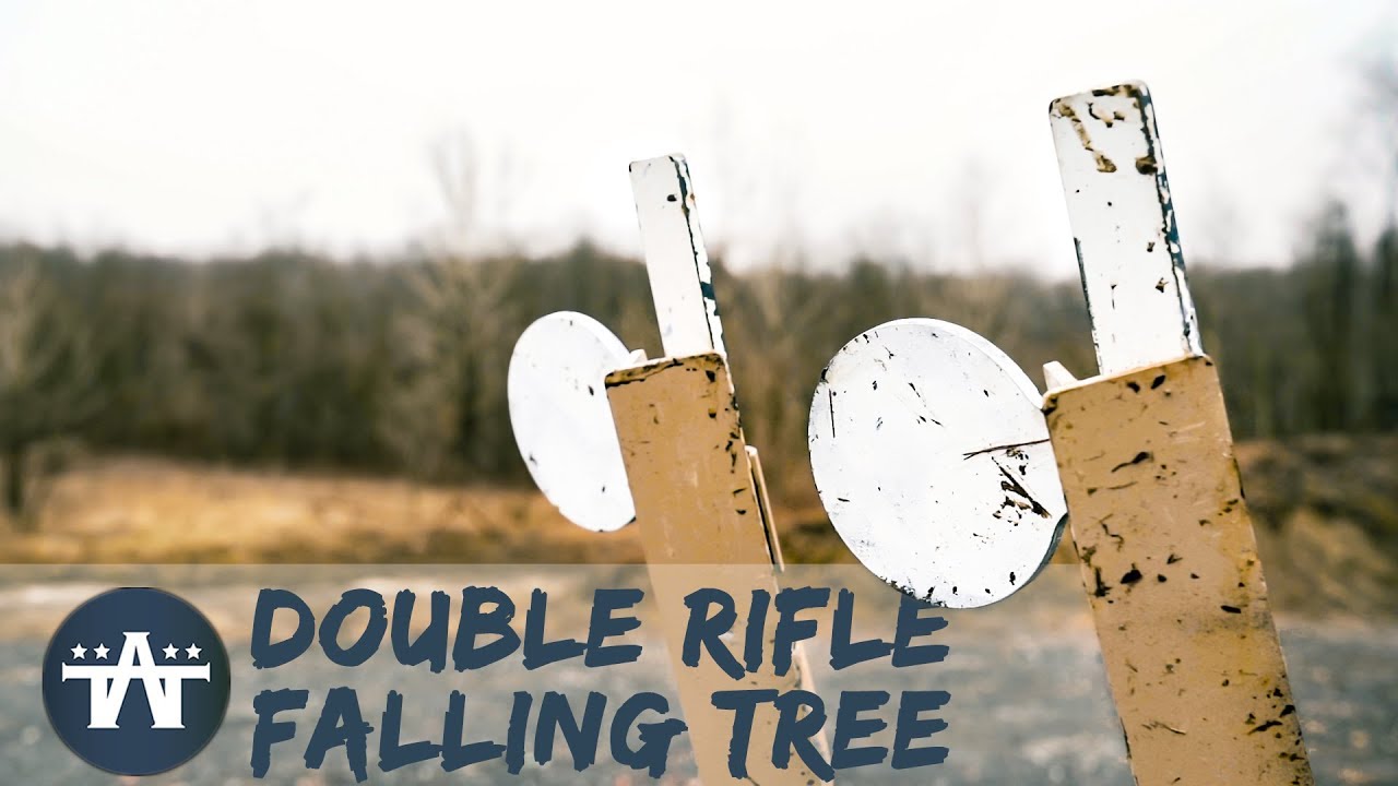 TA TARGETS: DOUBLE RIFLE FALLING TREE - YouTube