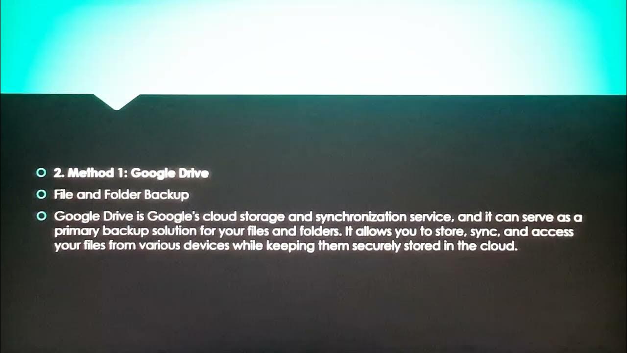 Backup Your Computer to Google's Cloud A Step by Step Guide 2023 - YouTube