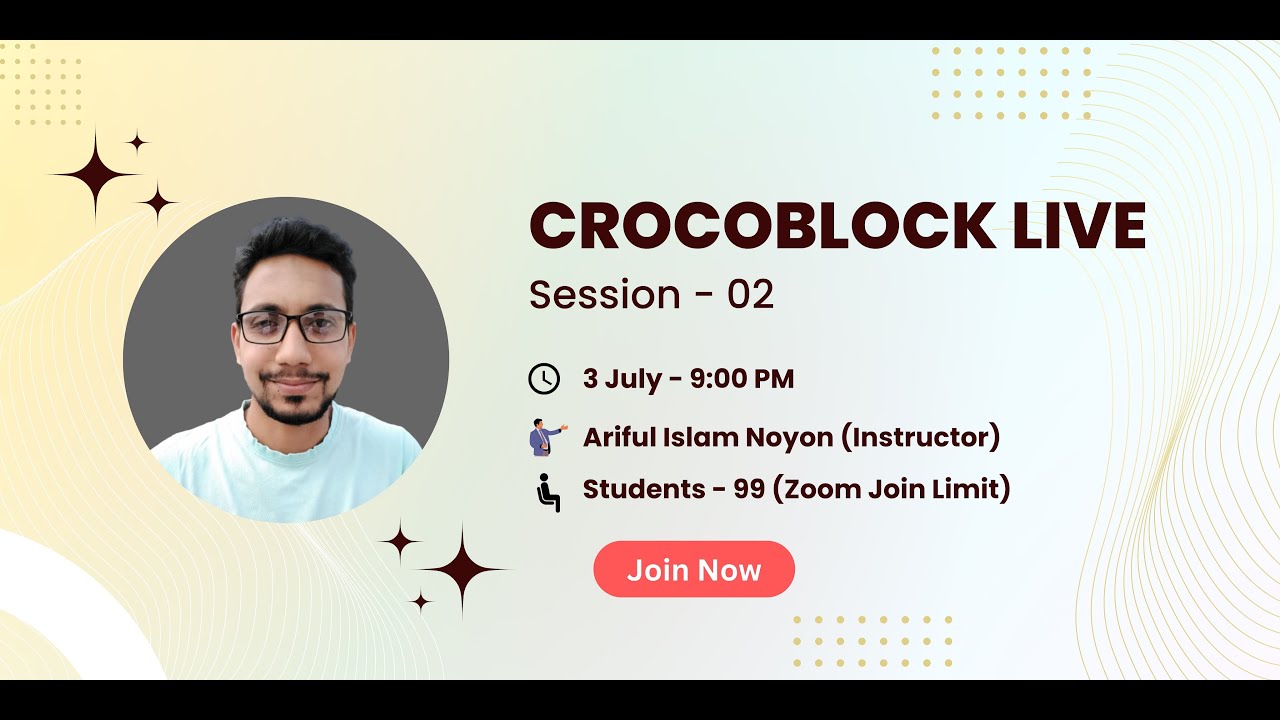 Crocoblock Live Session - 02 With Ariful Islam Noyon - YouTube