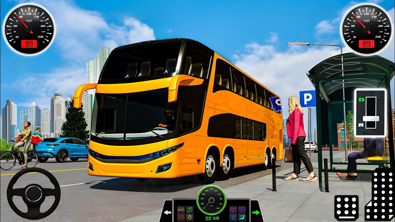 US Coach Bus Simulator 2024 - Realistic Coach Bus Public Transport Simulator: Android GamePlay ...