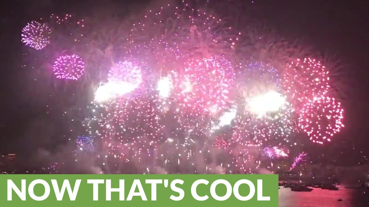 Spectacular fireworks display finale in Cannes, France - YouTube