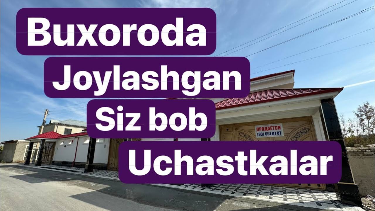 Buxoroda joylashgan Siz bob Uchastkalar🤯 - YouTube
