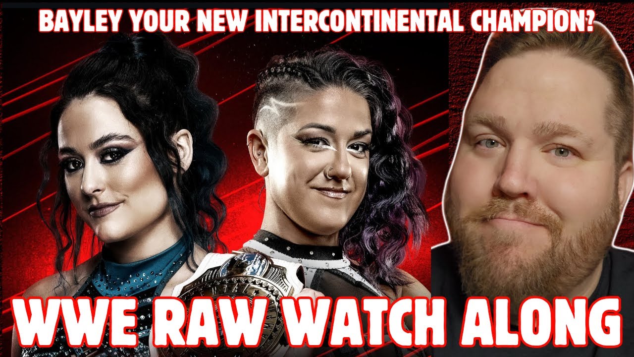 Bayley vs Lyra Valkyria IC Title Match! WWE RAW Watch Along - WWE RAW ...