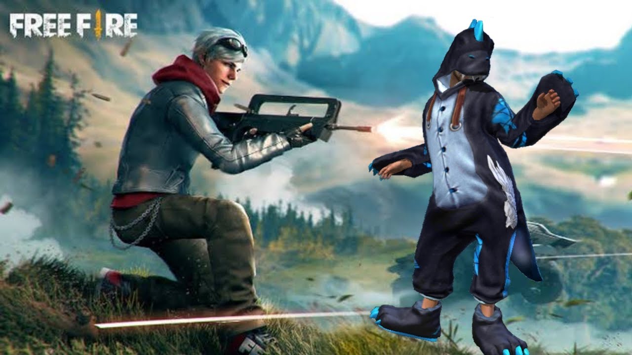 Peguei o dino angelical, free fire - YouTube