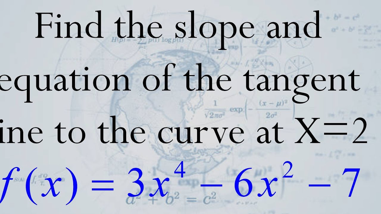 Find the slope of fx equation - kesilpartner
