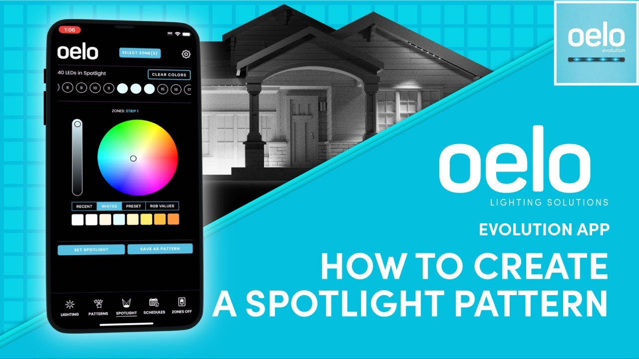 Oelo Evolution App: Creating A Spotlight Pattern - YouTube