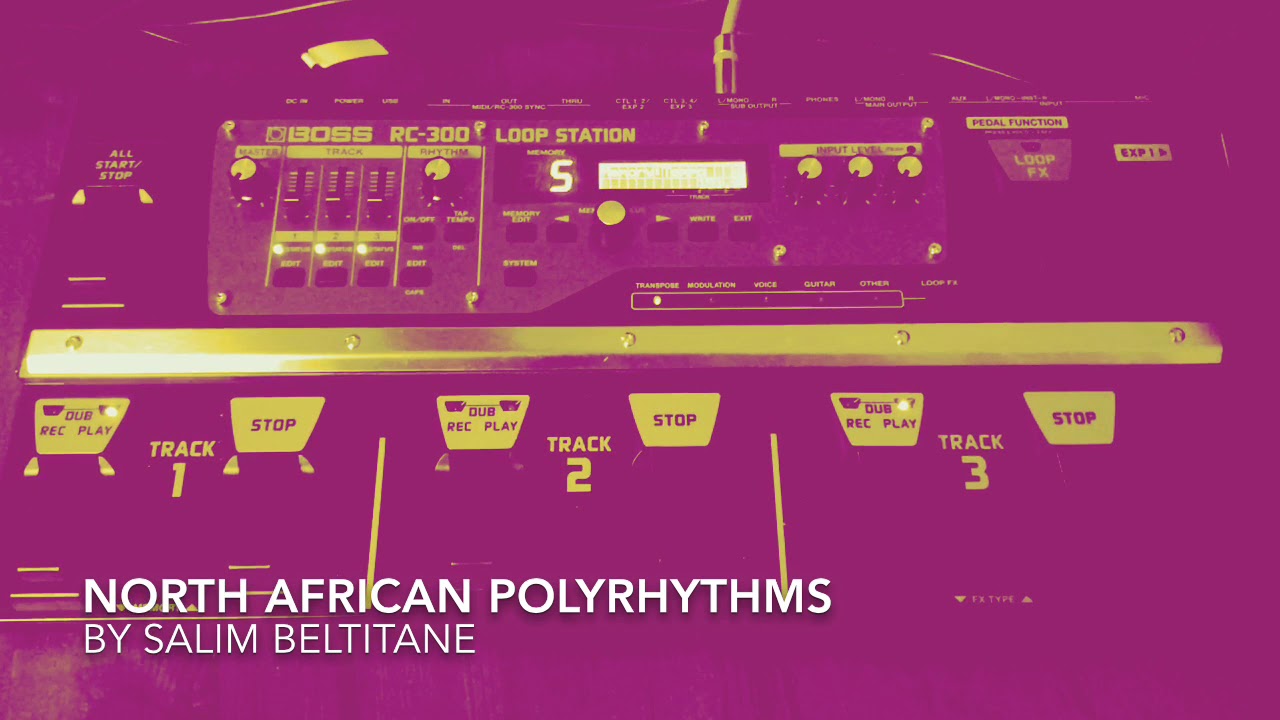 Example Of North African Polyrhythms by Salim Beltitane - YouTube