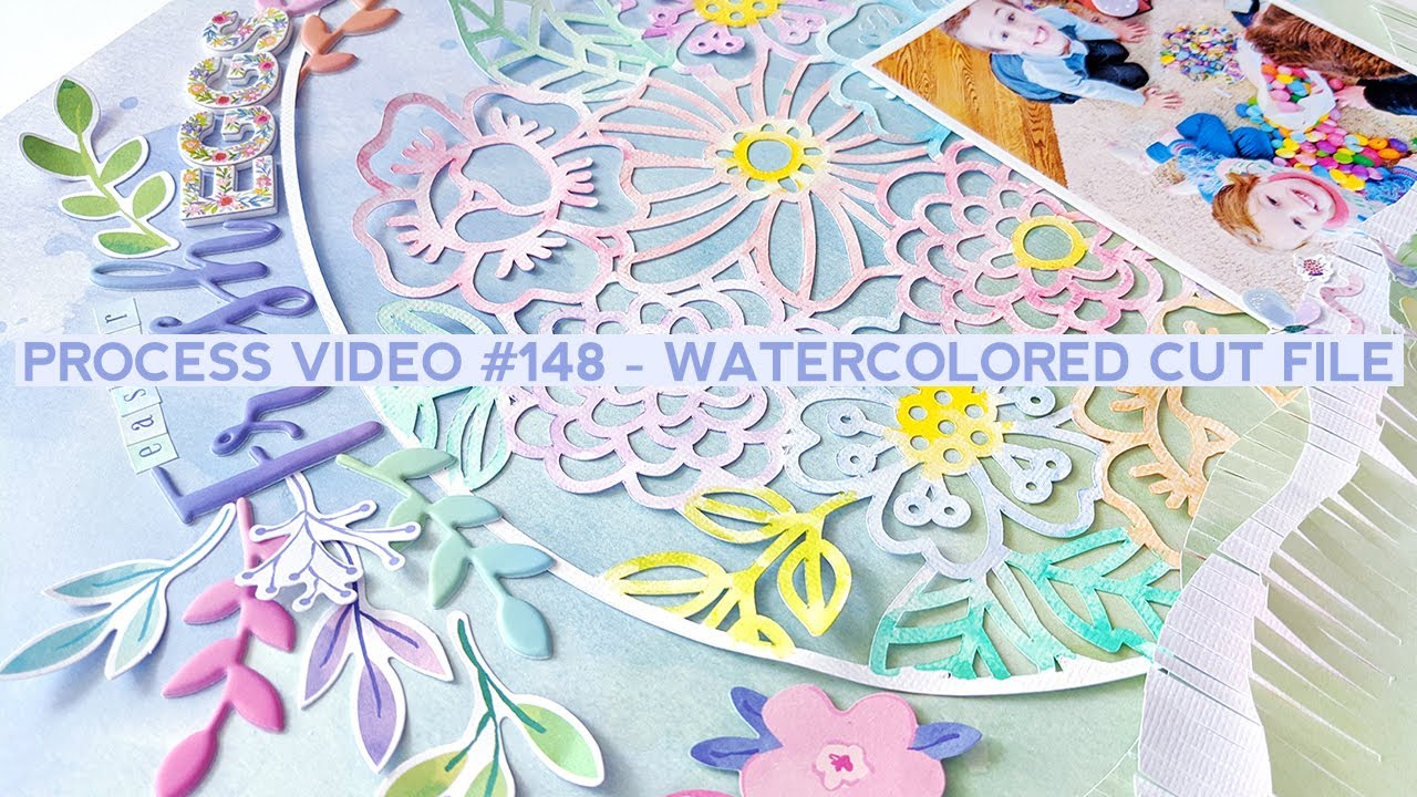 Process Video #148 - How To Watercolor a Cut File - YouTube