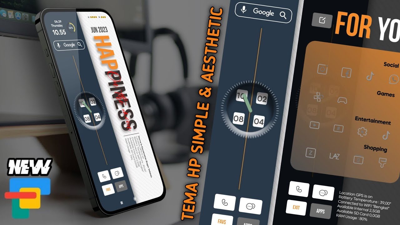 Tema Hp Keren Aesthetic | HAPPINESS THEMES FOR YOU | Untuk Semua ...