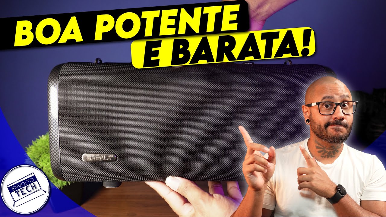 Caixa de som portatil com GRAVES SENSACIONAIS e bem mais BARATA que as ...
