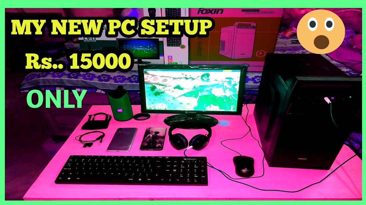 #freefire #pcsetup MY NEW FREE FIRE GAMING PC SETUP 2020 VLOG worth rs ...