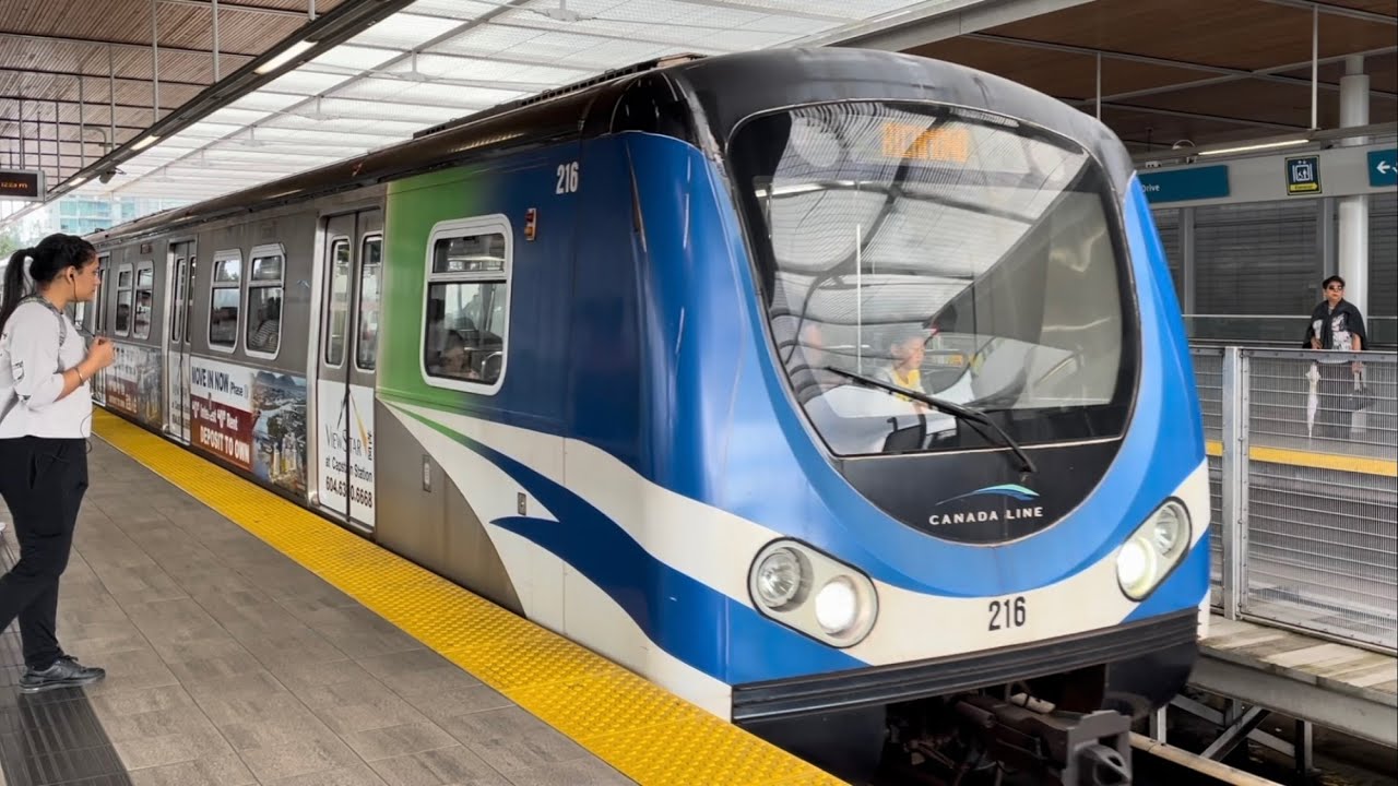 TransLink Canada Line SkyTrain - Marine Drive Station to Richmond ...