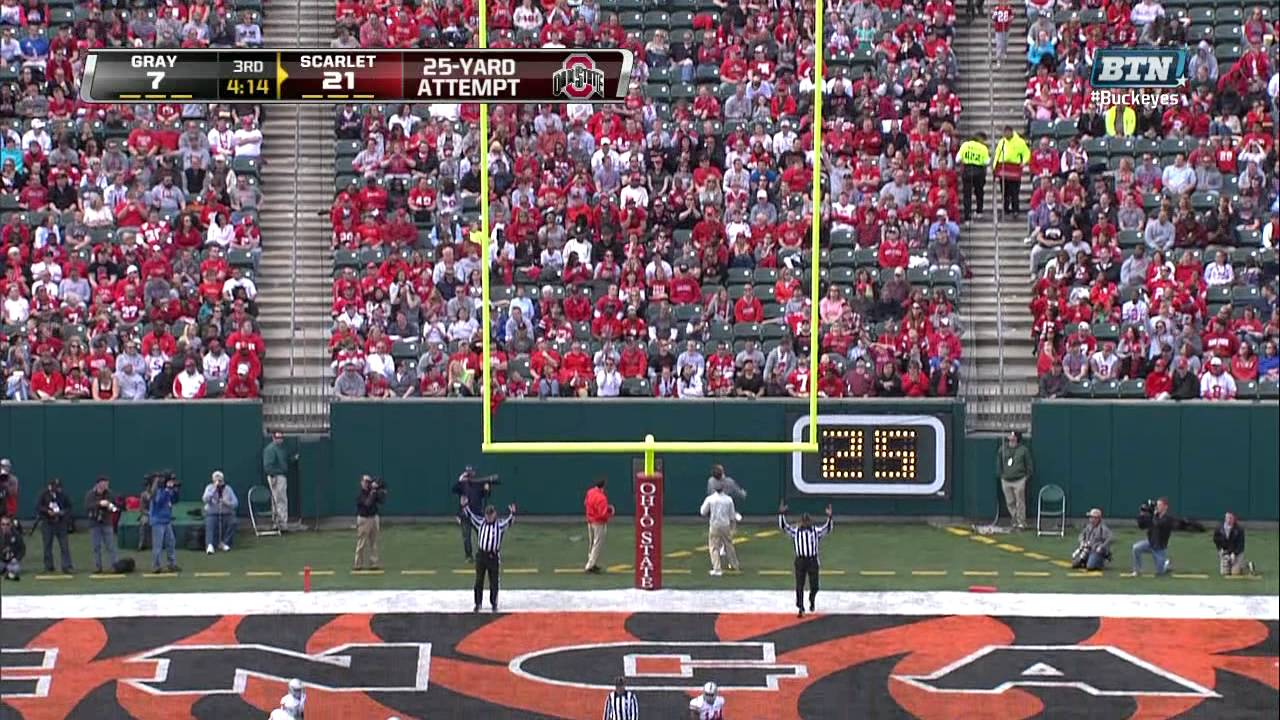 Drew Basil 25 Yard Field Goal - YouTube