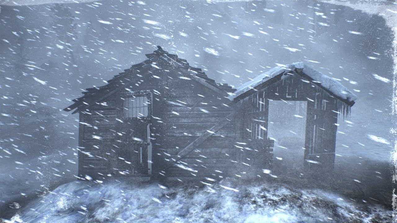 The SEVERE SNOWSTORM and a powerful blizzard sound for sleeping in the ...
