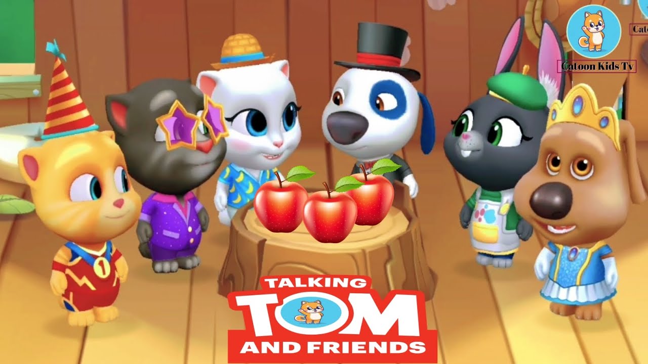 Talking tom dancing with fruitsE|| Talking tom and friends ...