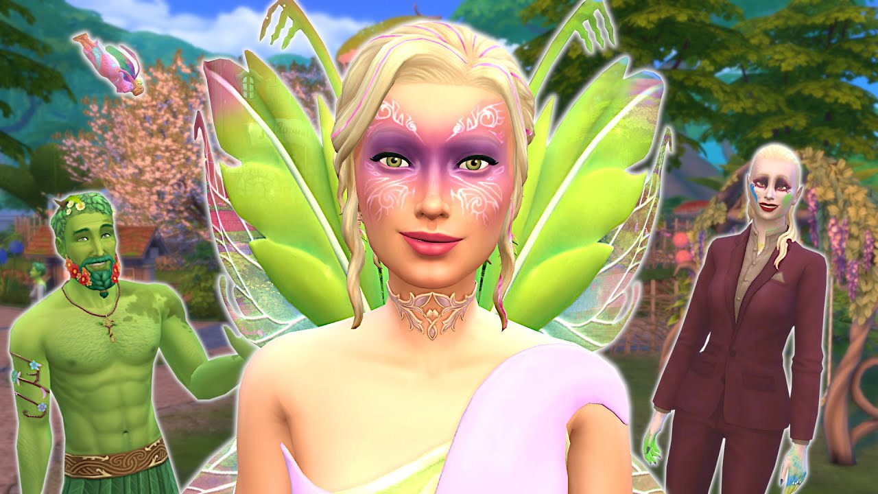 Let’s play with the enchanted by nature pack! // Sims 4 fairies ...