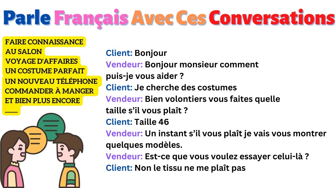 Apprends à parler FRANÇAIS avec des Conversations et Dialogues du ...