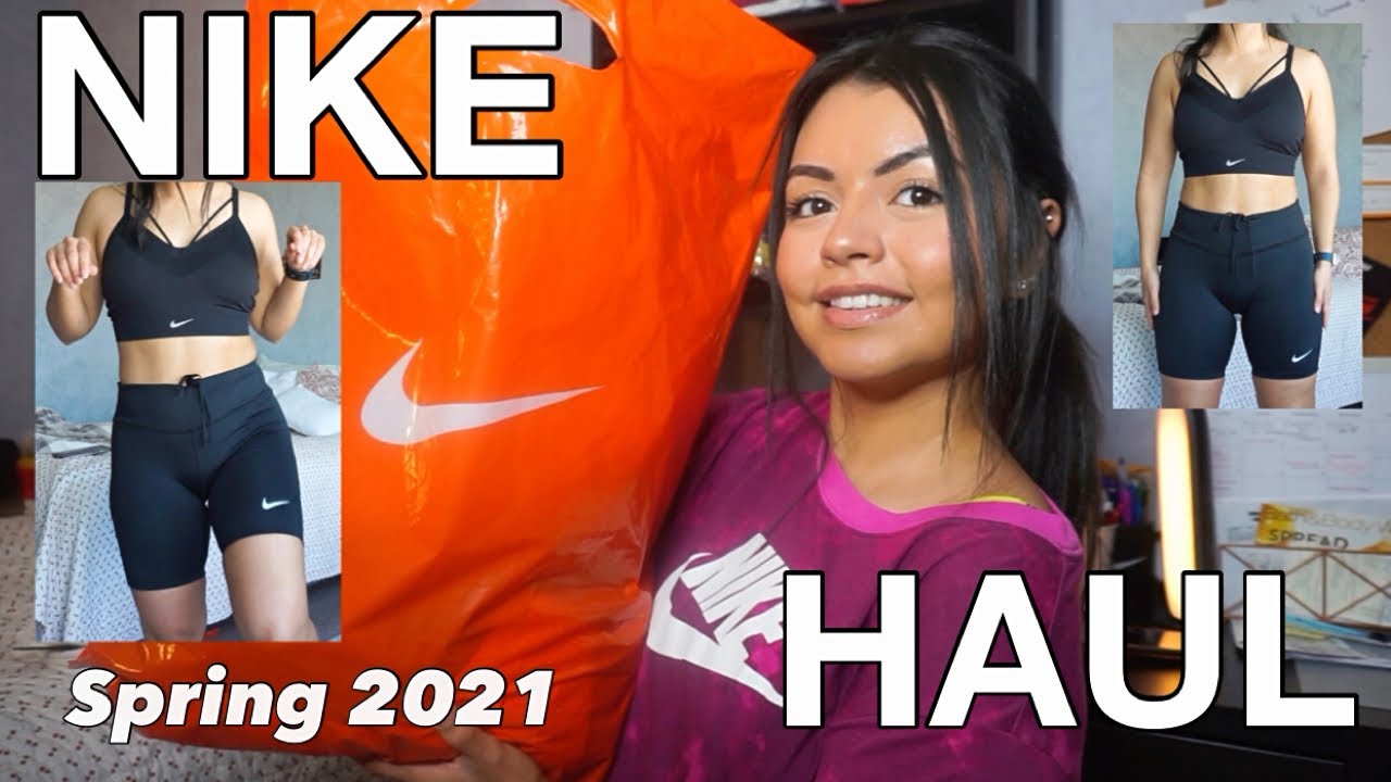 NIKE TRY-ON HAUL | FITSPO OUTFIT IDEAS| SPRING 2021 - YouTube