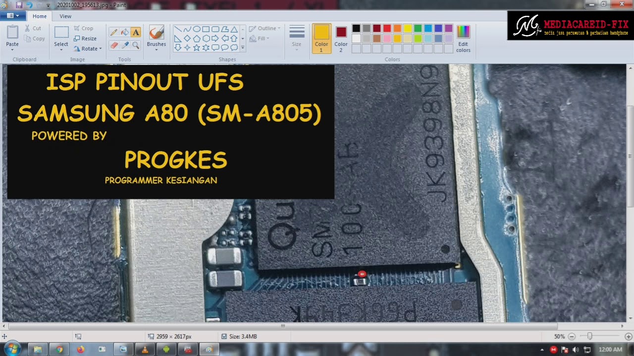 ISP PINOUT UFS SAMSUNG A80 (SM-A805X) - YouTube