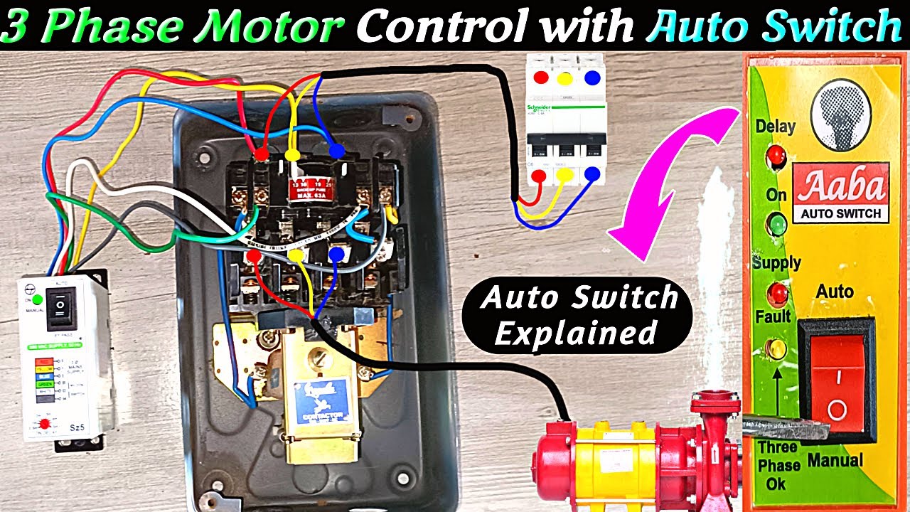 3 Phase Motor working with Auto Switch System #autoswitch ...