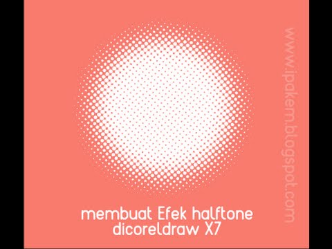 Tutorial memmbuat efek halftone di Coreldraw X7 - YouTube