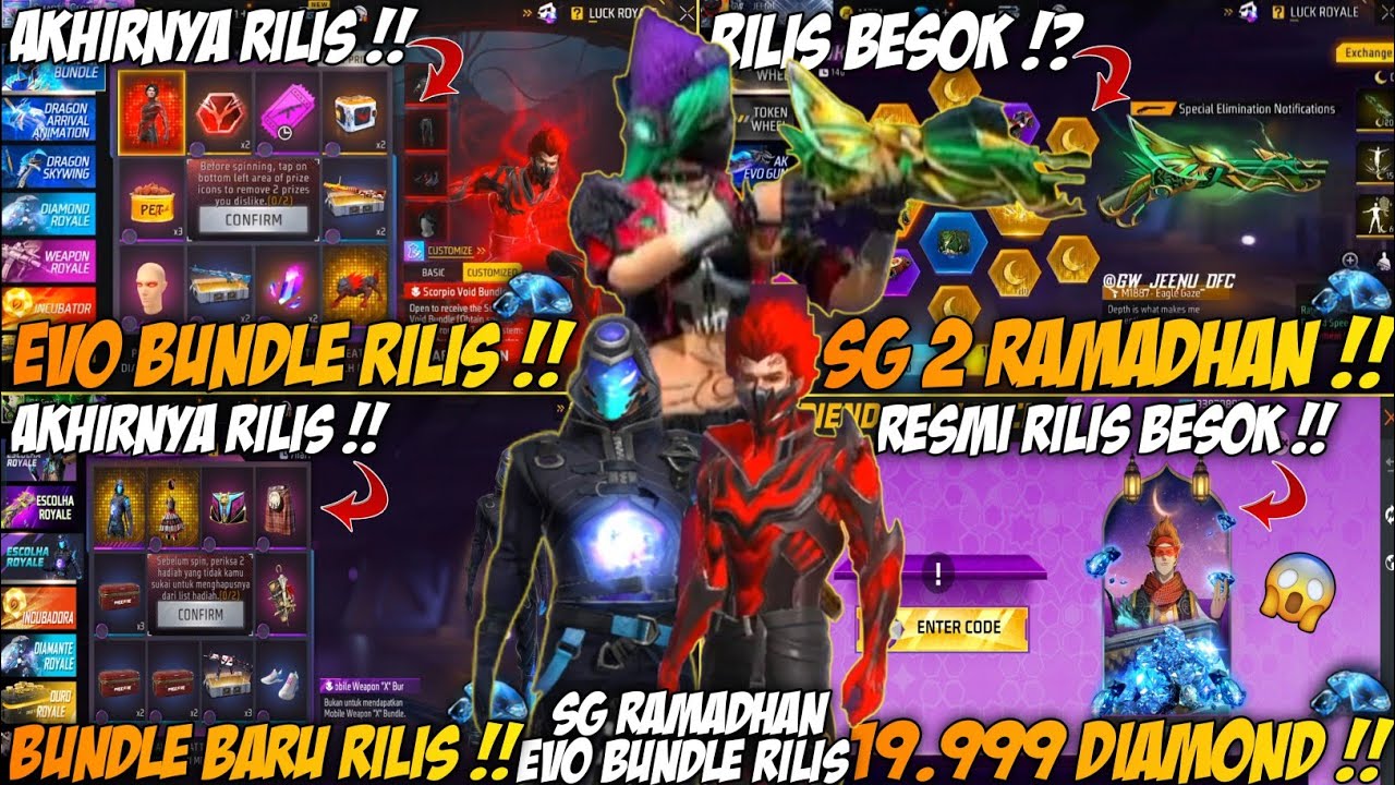 BOCORAN FF !! EVENT TERBARU, SHOTGUN M1887 RAMADHAN, EVO BUNDLE SCORPIO ...