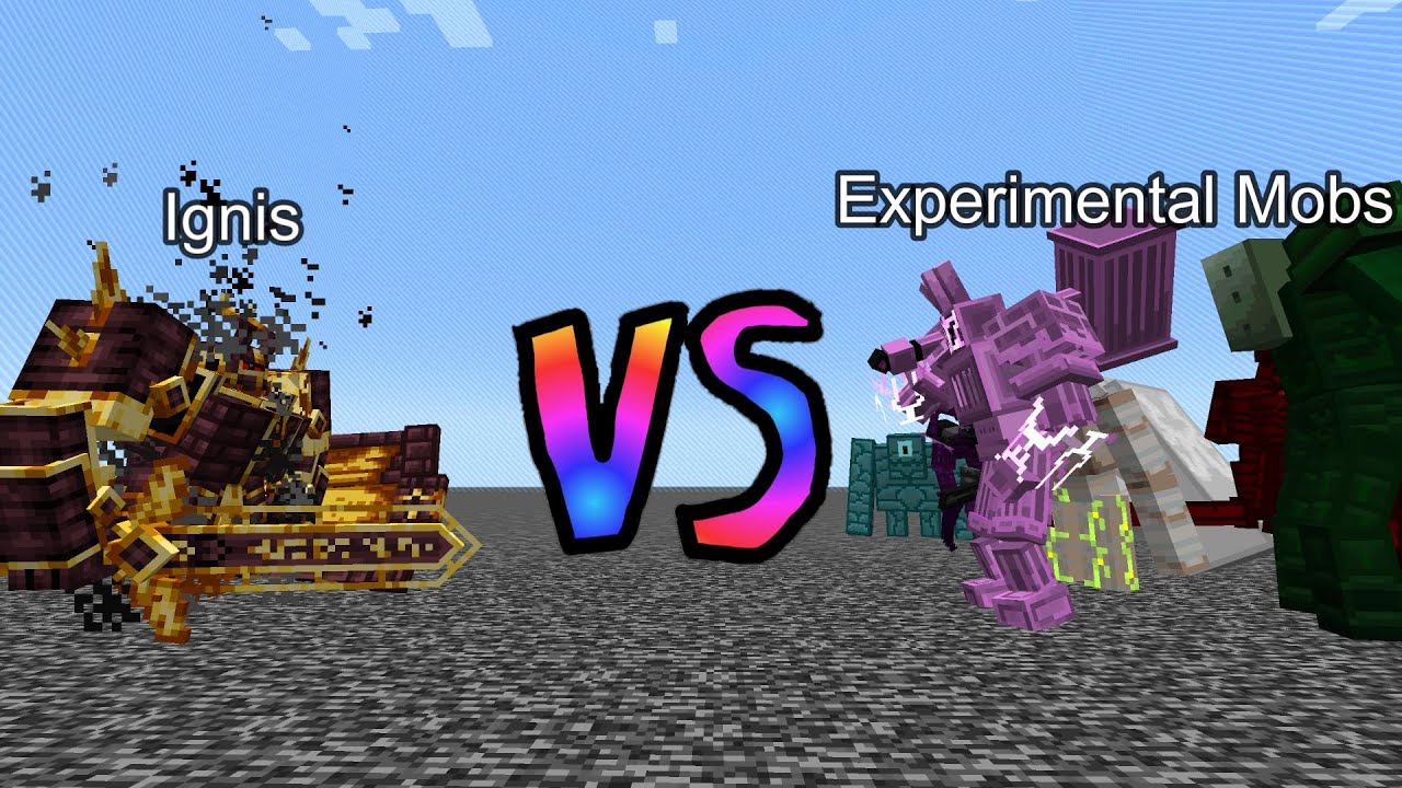Ignis vs Experimental Mobs | Minecraft Mob Battle - YouTube