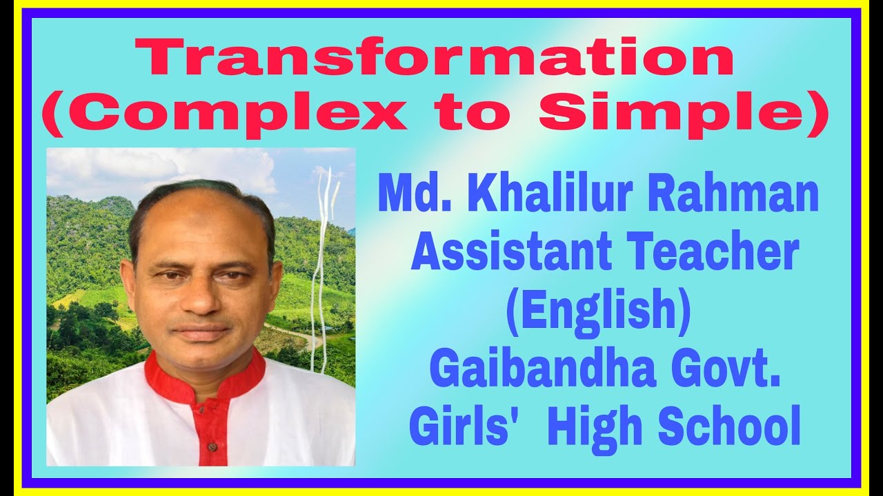 Transformation Complex to Simple - YouTube