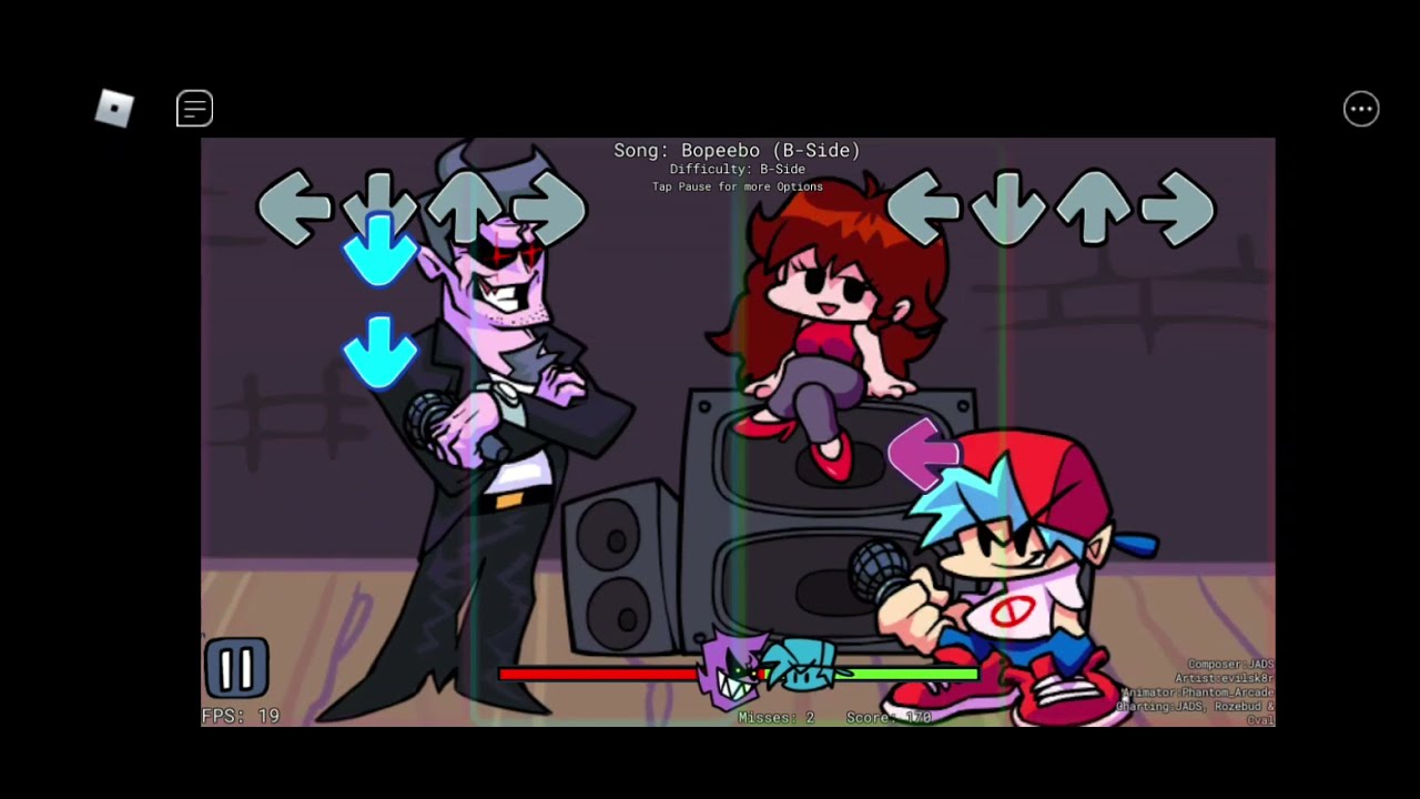 Fnf Bopeebo (Remix/b-side) gameplay - YouTube